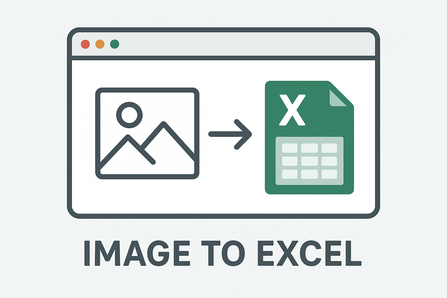 Convertidor gratuito de imagen a Excel | Extrae tablas de imágenes